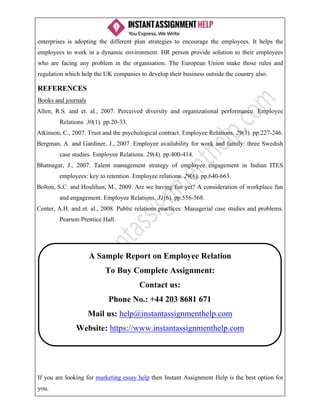 Employee relation | PDF