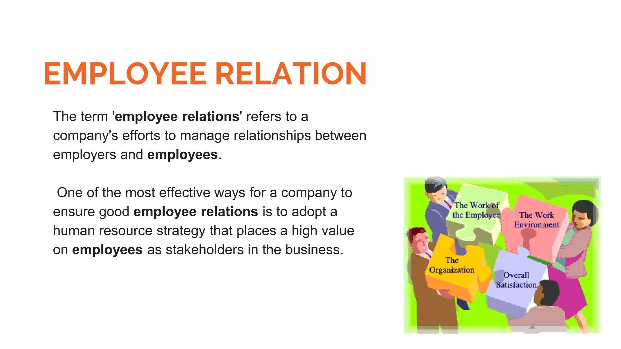 Employee relation(hr) | PPTX
