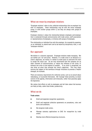 Employee relations | PDF