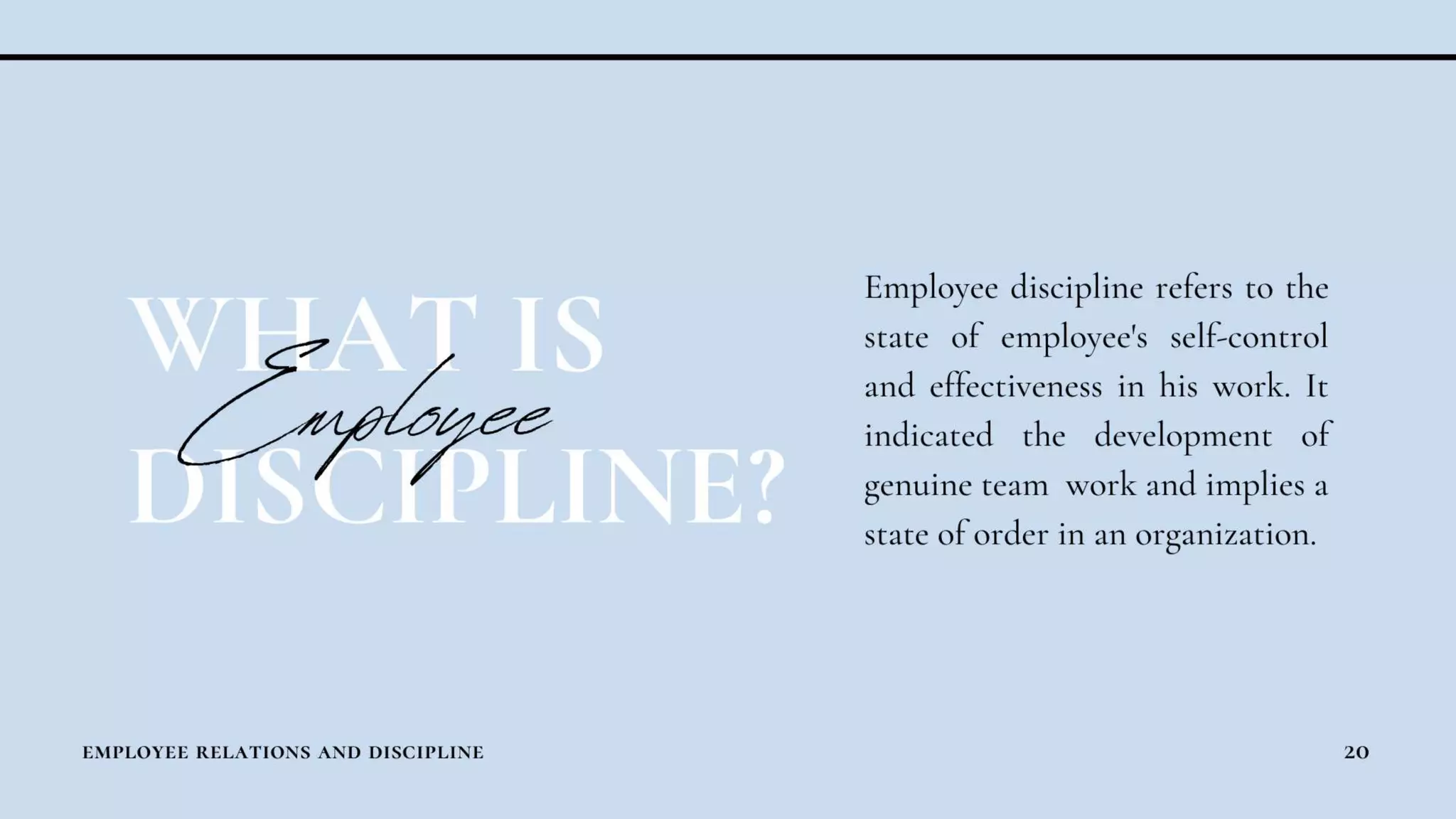 Employee Relations and Discipline (Human Resource Management) | PPT
