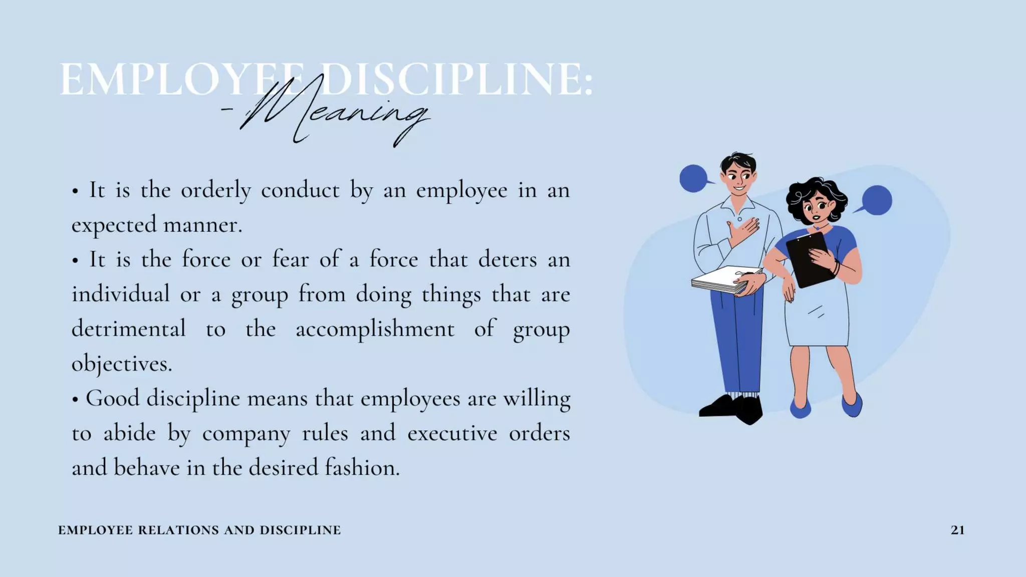 Employee Relations and Discipline (Human Resource Management) | PPT