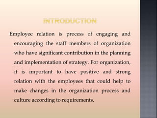 Employee relations assignment help | PPT