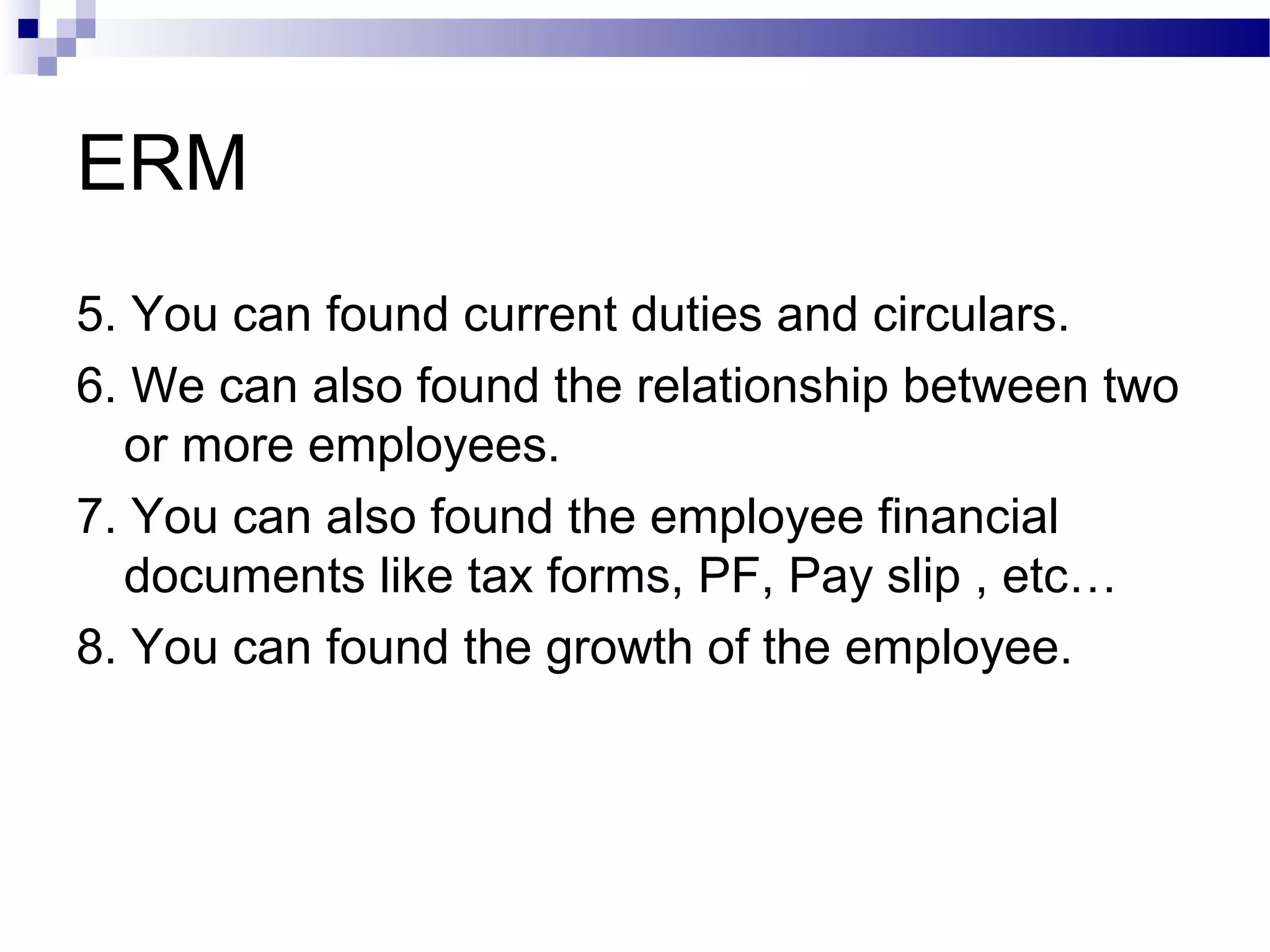 Employee relationship management(erm) | PPT