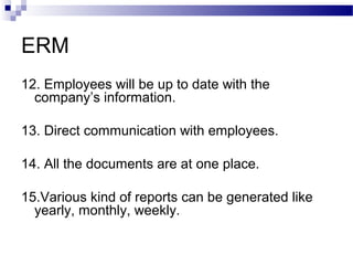 Employee relationship management(erm) | PPT