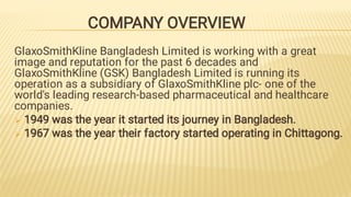 Employee Relationship of GSK Bangladesh ltd. | PPT
