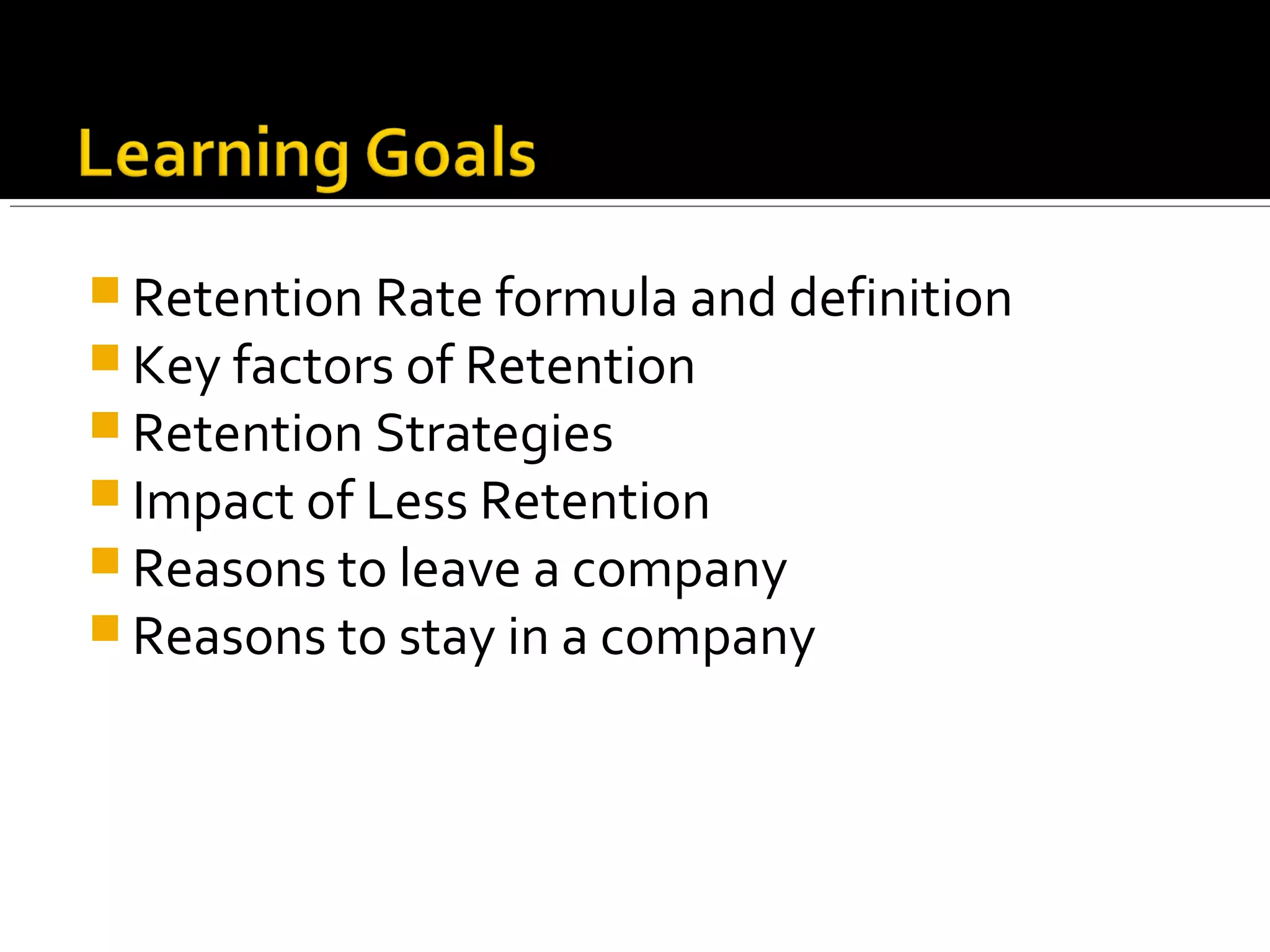 Employee retention | PPT | Business Administration | Business