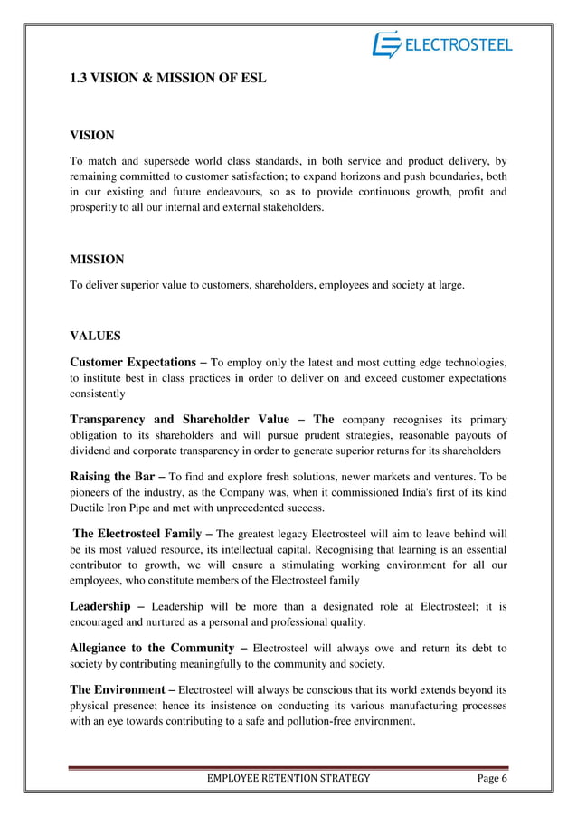 Employee Retention Strategy at ESL | PDF | Human Resources | Business