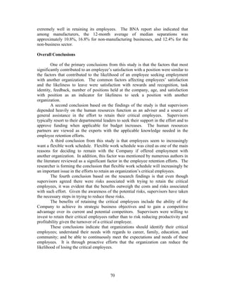 Employee retention - applied hrm research | PDF