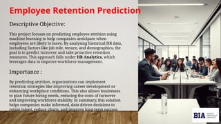 Employee Retention Prediction: A Data Science Project by Devangi Shukla | PPTX
