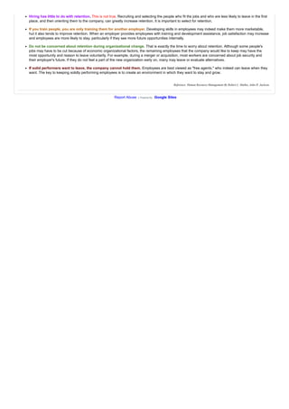 Employee retention human resource l concepts l topics l definitions l labour laws | PDF | Human ...