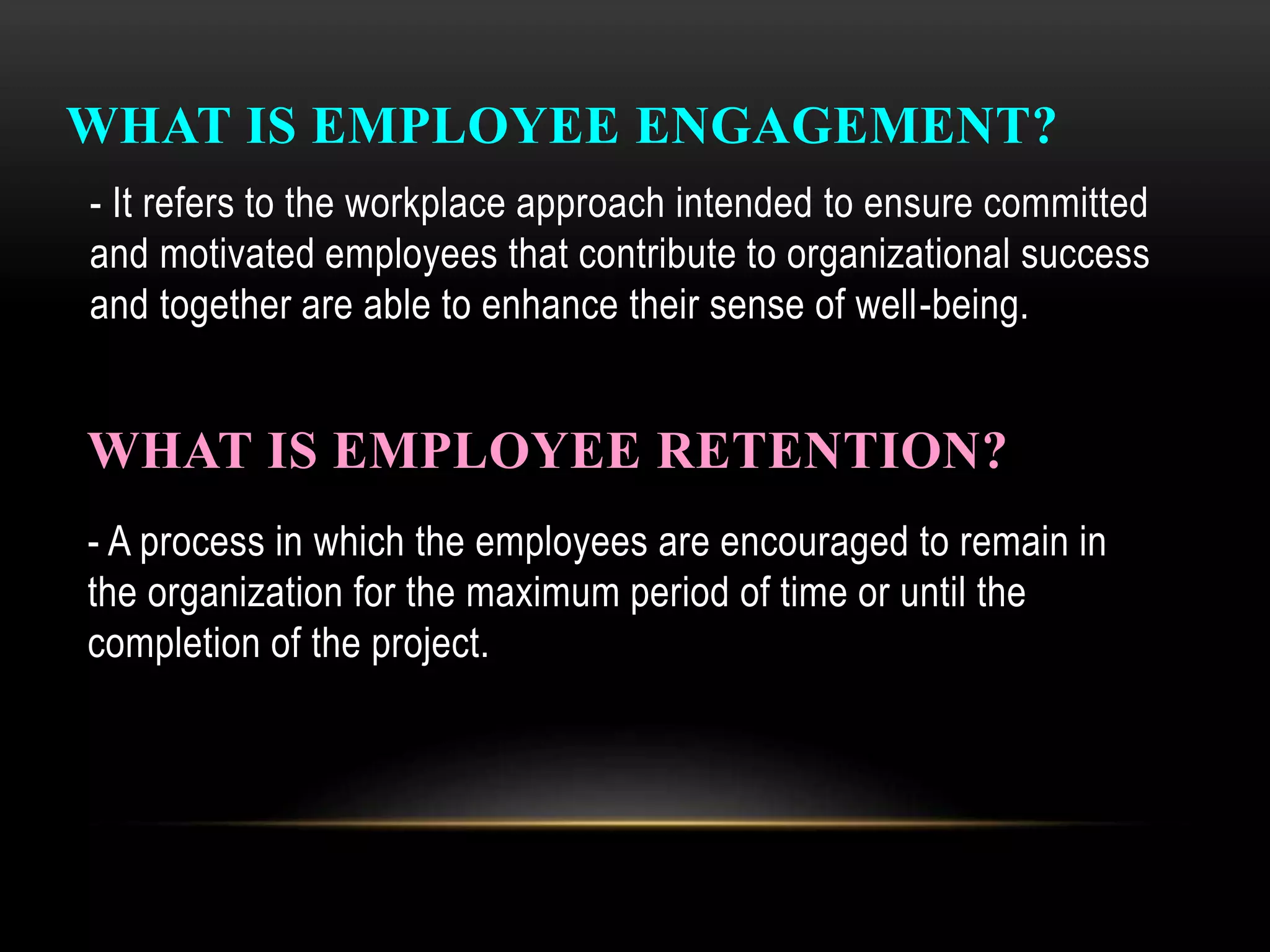 Employee retention and motivation | PPTX