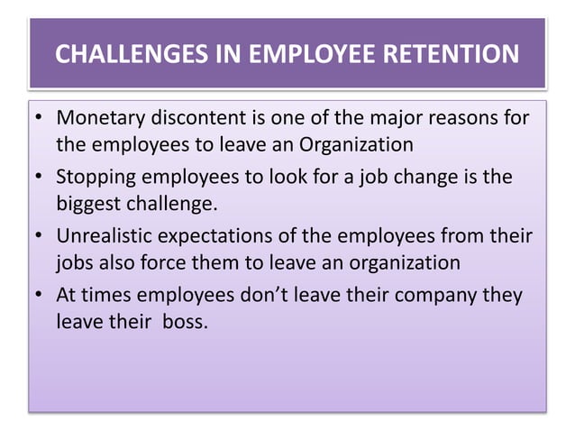 Employee retention strategies trends and challenges | PPTX