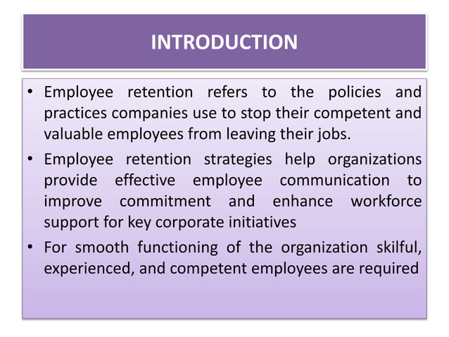 Employee retention strategies trends and challenges | PPTX