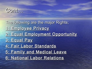 Employee right and benefits | PPT