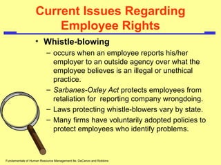 Employee rights and hr communications | PPT