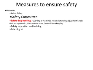 Employee safety and health | PPTX