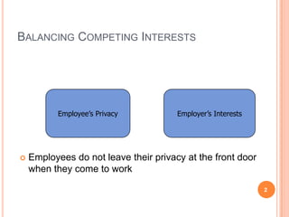 Employees and Internet Use - Legal Aspects | PPTX
