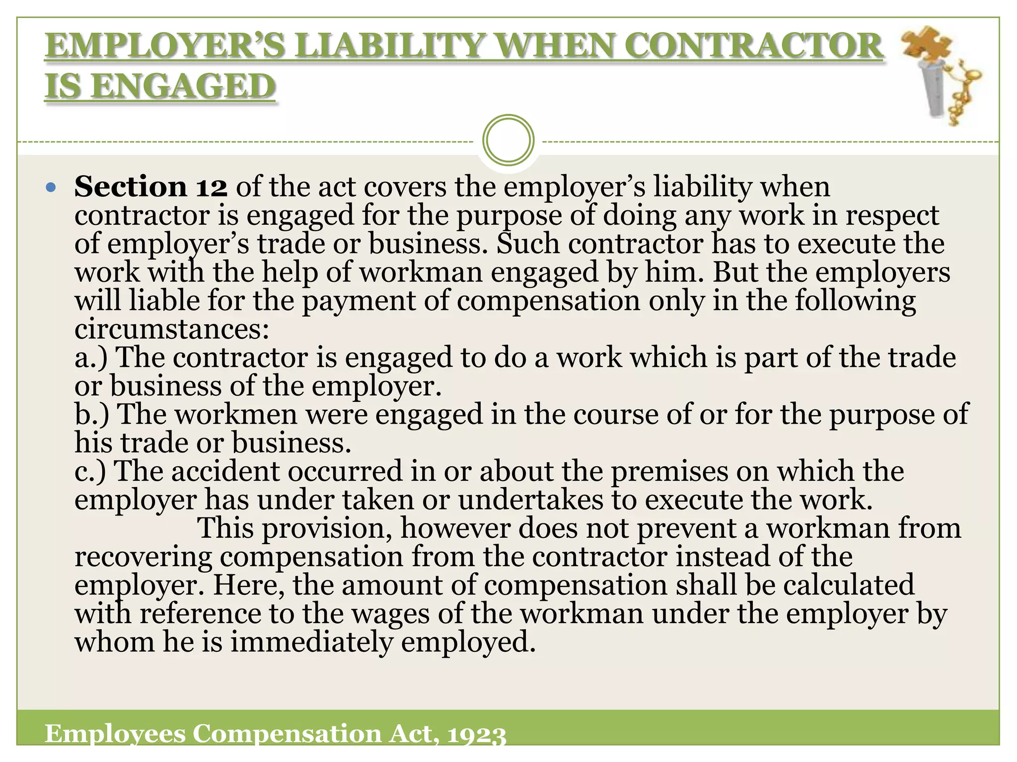 Employees compensation act, 1923 | PPTX