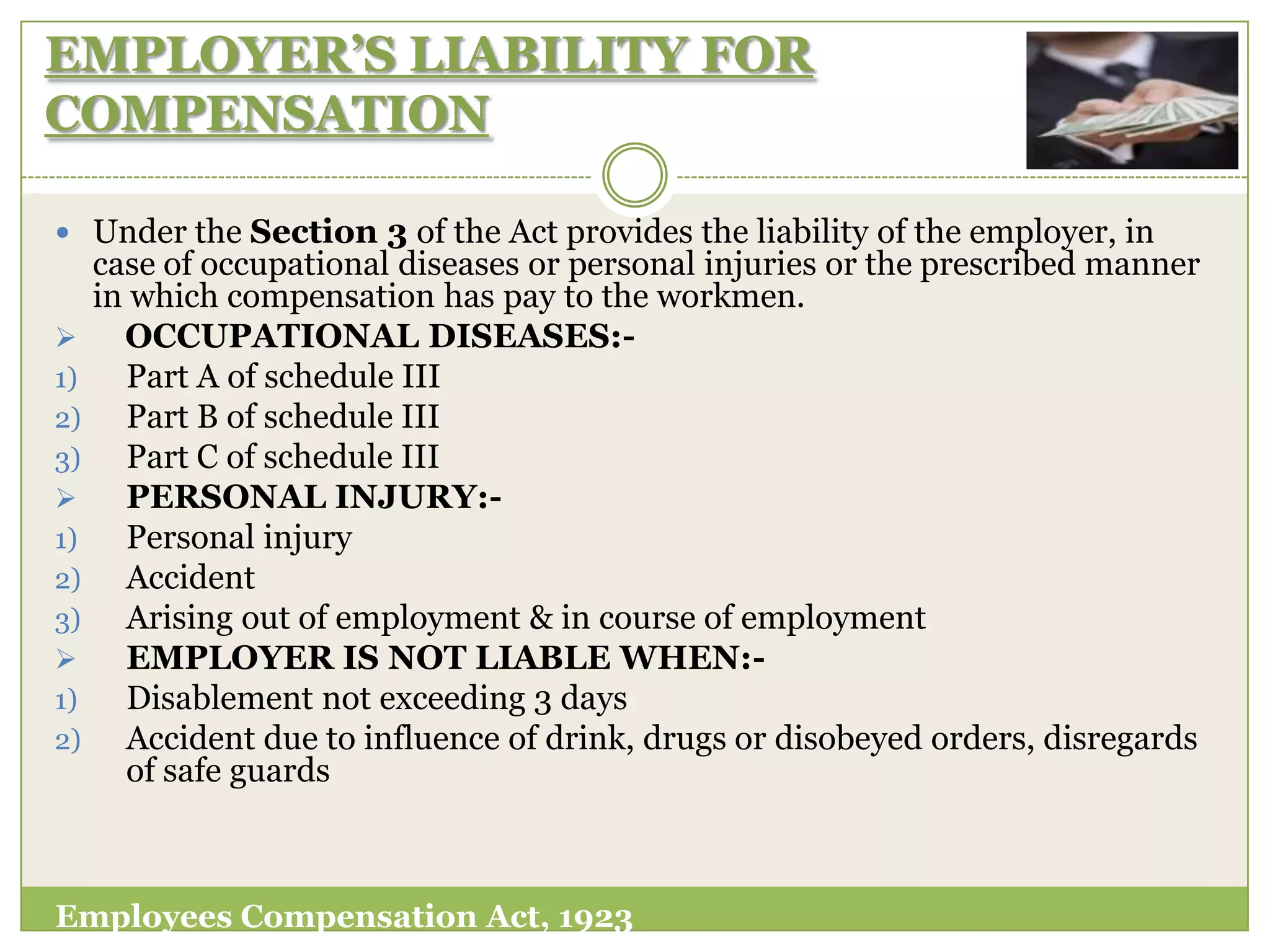 Employees compensation act, 1923 | PPTX