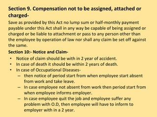 Employees' Compensation Act,1923 (Part 1) | PPTX