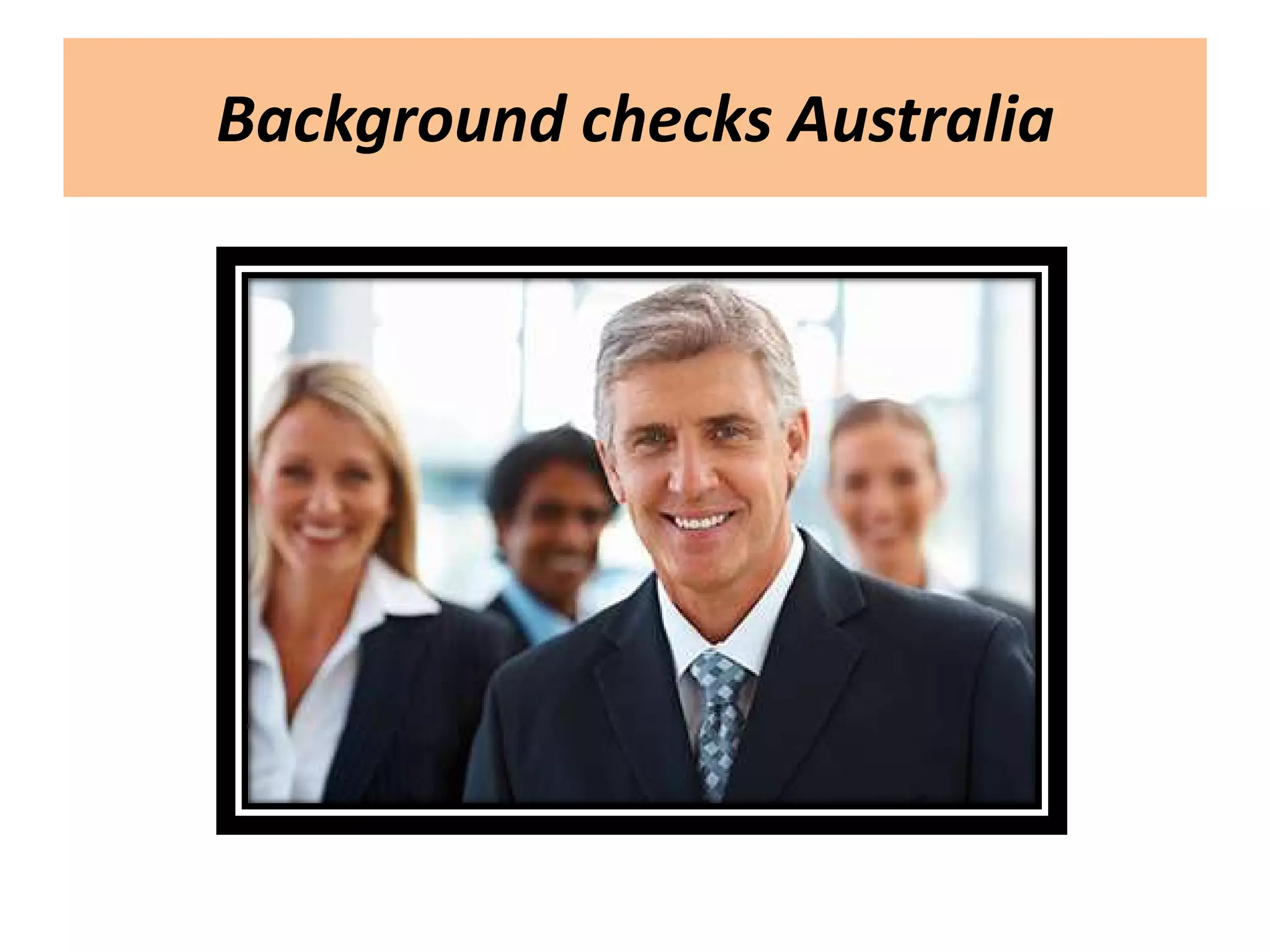 background check companies australia | PDF
