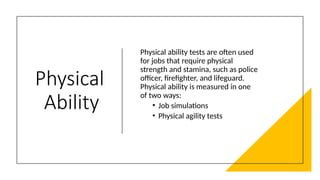 Employee selection - References and Testing.pptx
