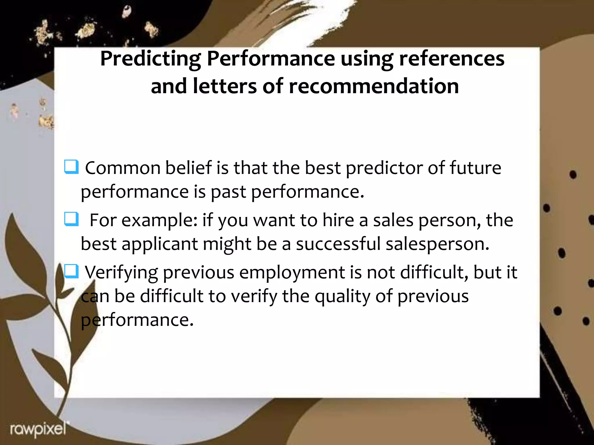 Employee Selection and References.pptx