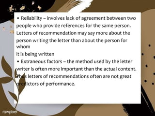 Employee Selection and References.pptx