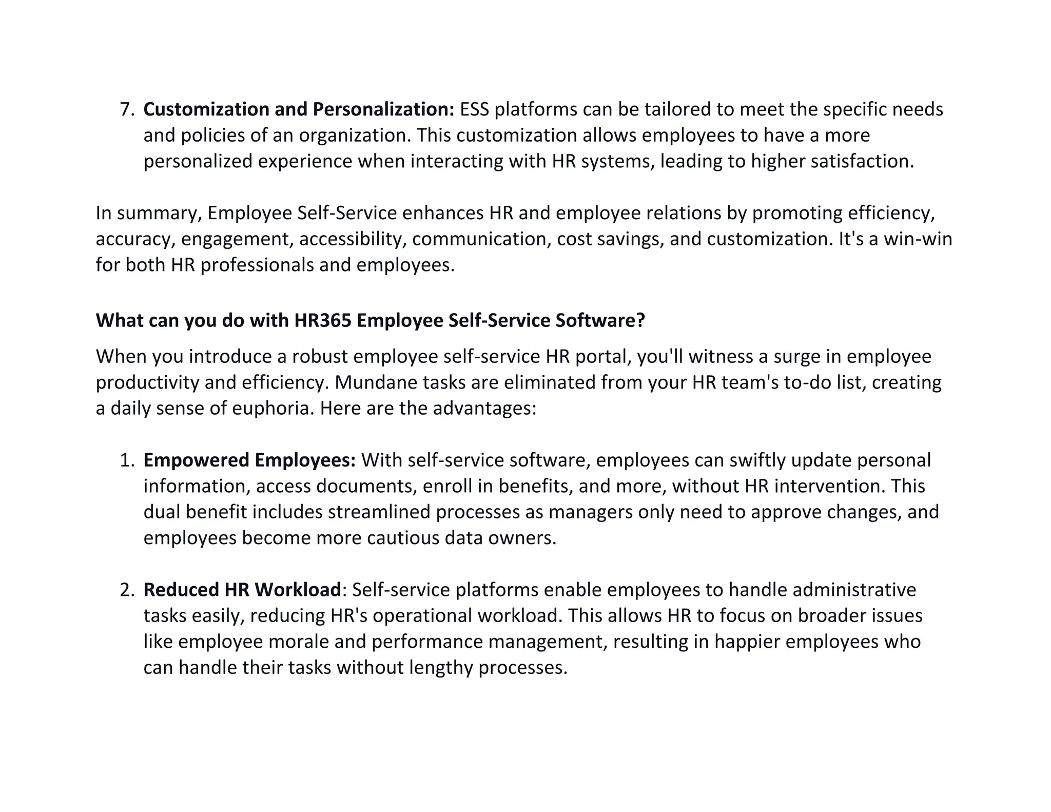 Employee self-service software is a web-based technology designed to ...