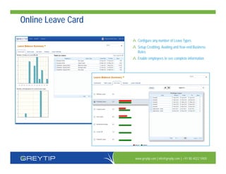 Employee Self Service - greytHR | PPT