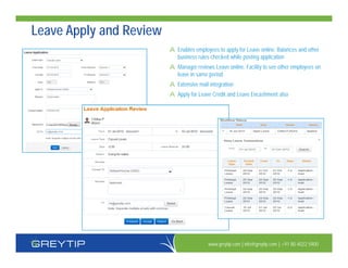 Employee Self Service - greytHR | PPT
