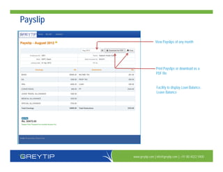 Employee Self Service - greytHR | PPT