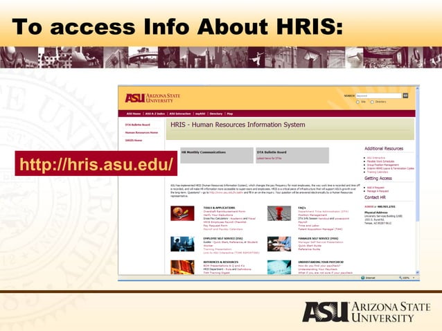 Employee selfservice hris ppt imp | PPT