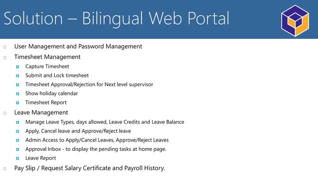 Employee self service(web portal and apps) | PDF
