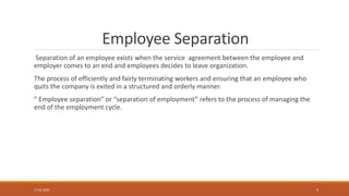 Employee separation, Career Development,Organizational Culture and ...