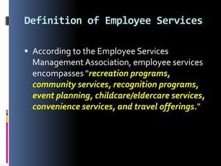 Design of space for Employee services | PDF