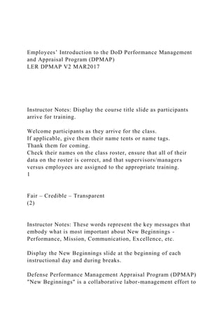 Employees’ Introduction to the DoD Performance Management and Ap.docx