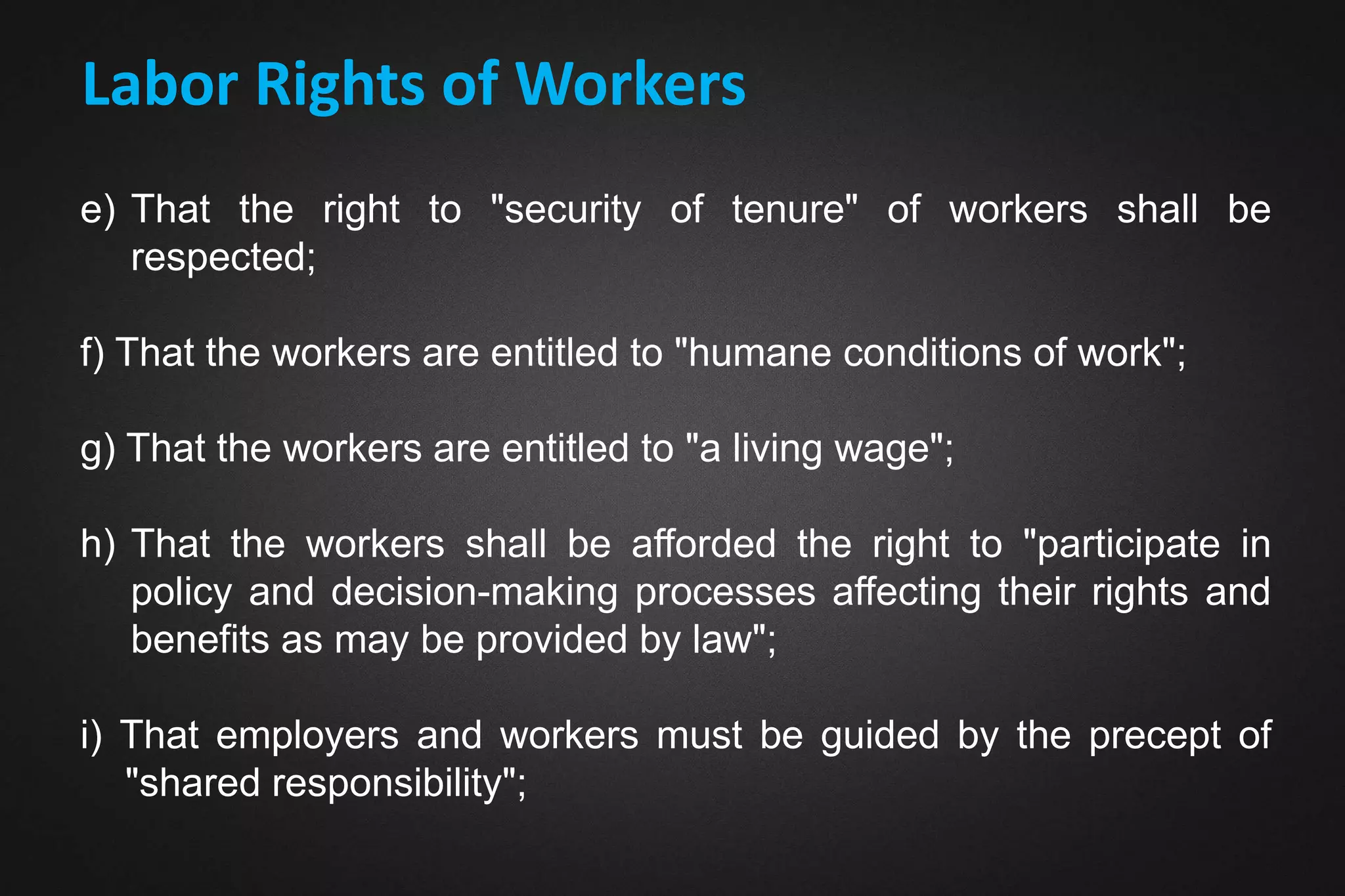 Employees & Labor Relations | PPTX