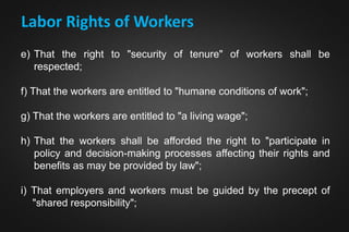 Employees & Labor Relations | PPTX