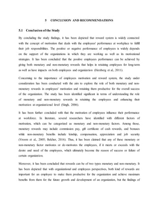 Identifying Employee motivation level with Job monetary benefits | DOCX