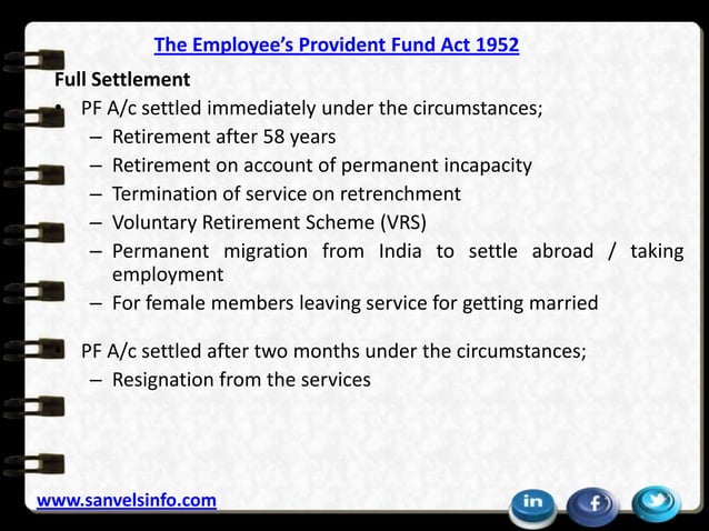 Employees provident fund act 1952 | PPTX