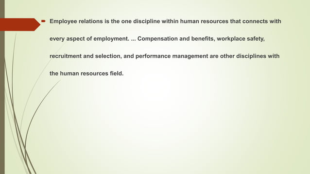 Employees relations and discipline | PPTX