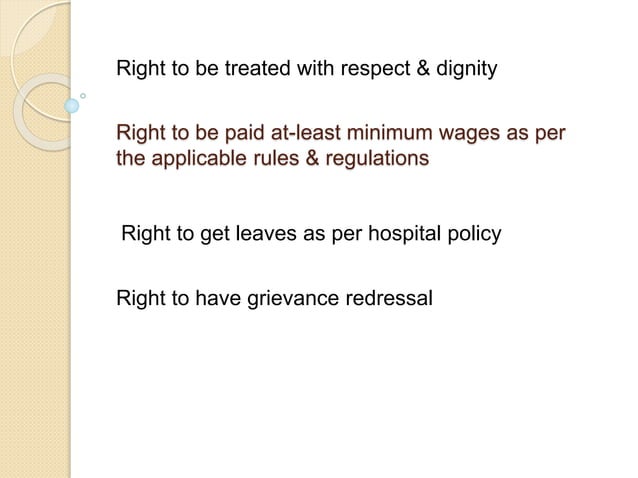 Employees rights and responsibilities | PPTX