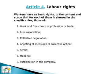 Employees rights and responsibilities Spain | PPT
