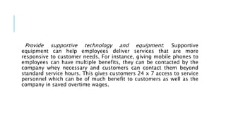 Employees role in service delivery | PPTX