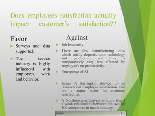Employees role in terms of customer satisfaction | PPTX