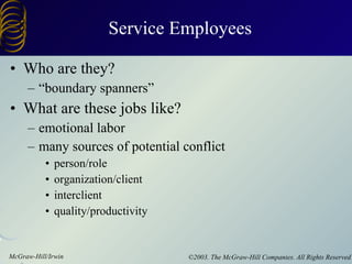 Employees' roles in service delivery | PPT