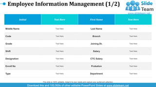 Employees Salary Management PowerPoint Presentation Sides | PDF