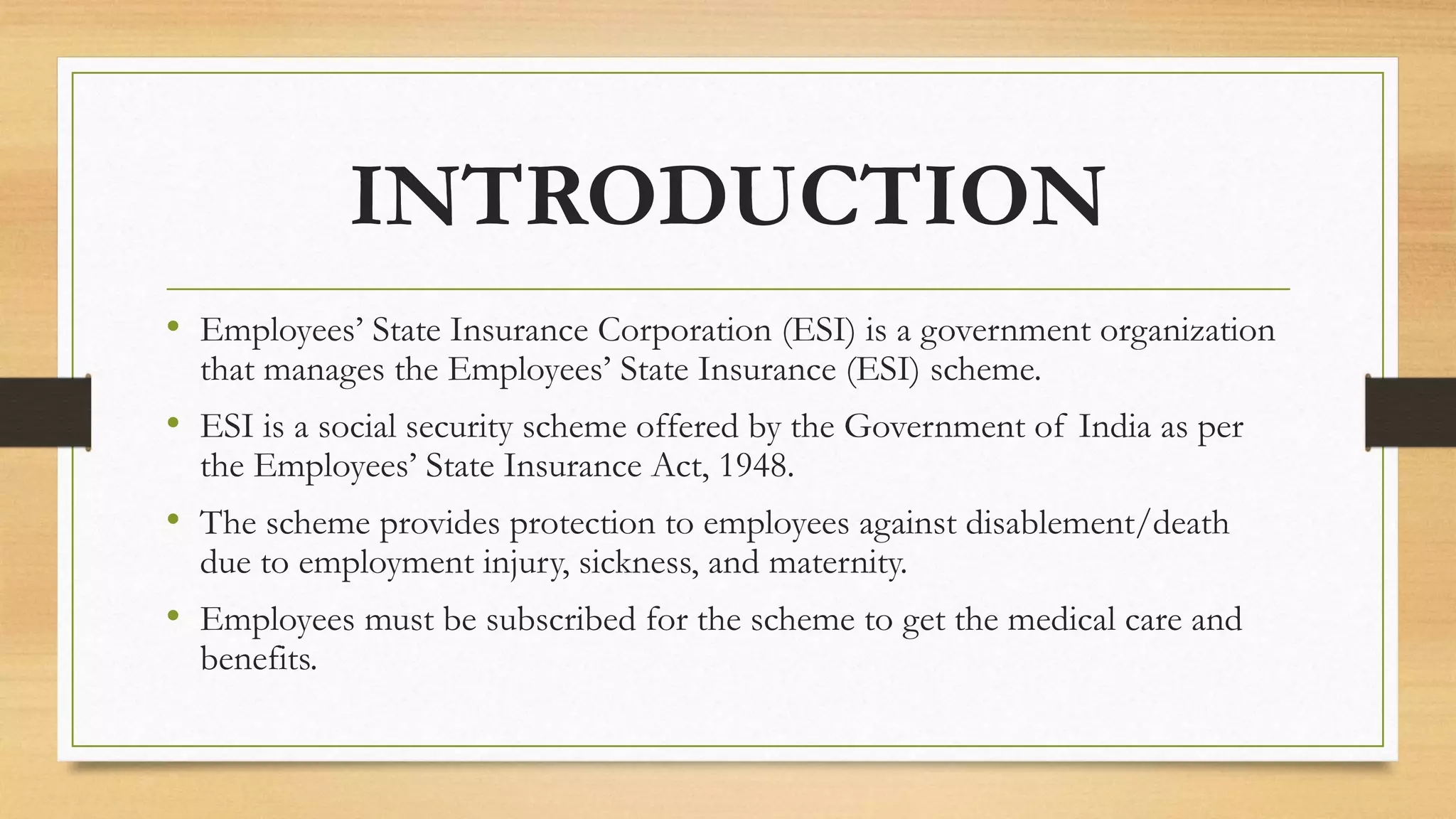 EMPLOYEES' STATE INSURANCE ACT-1948.pptx