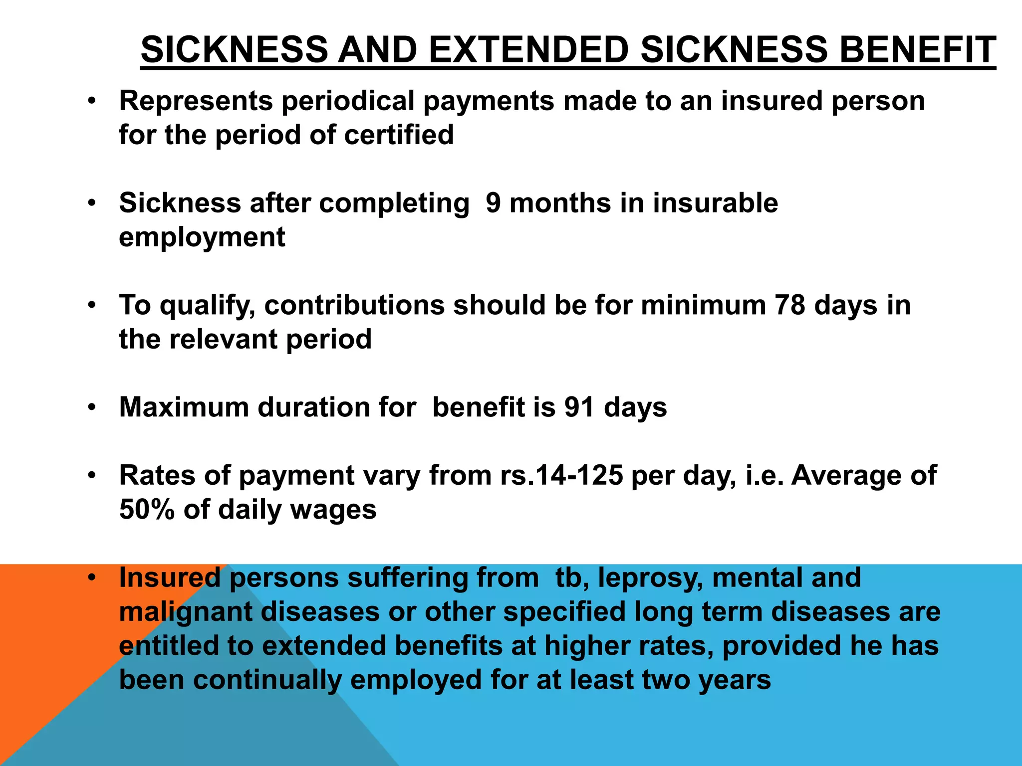 Employee state insurance act | PPTX